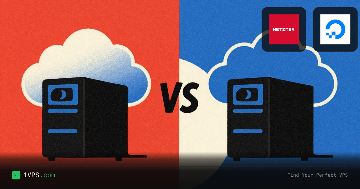 Hetzner vs DigitalOcean 2026: Complete VPS Comparison | 1VPS.com